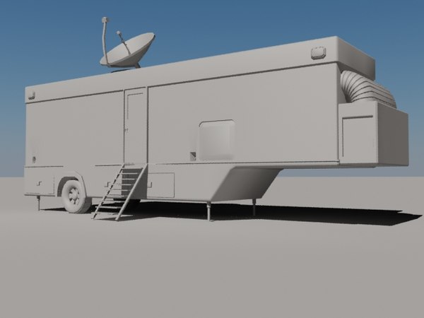 trailer 3d obj