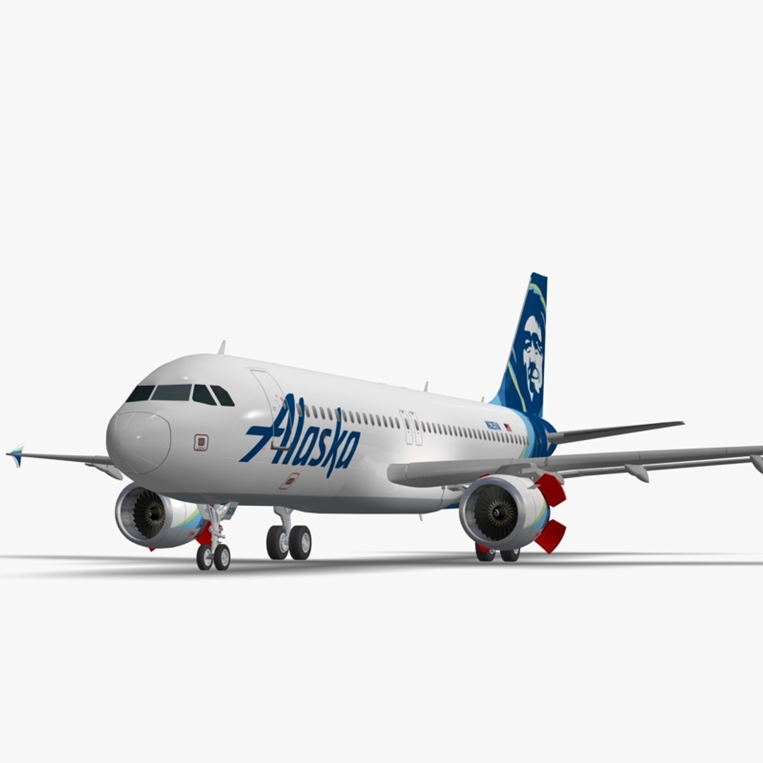 3D Airbus Alaska Airlines - TurboSquid 1352702