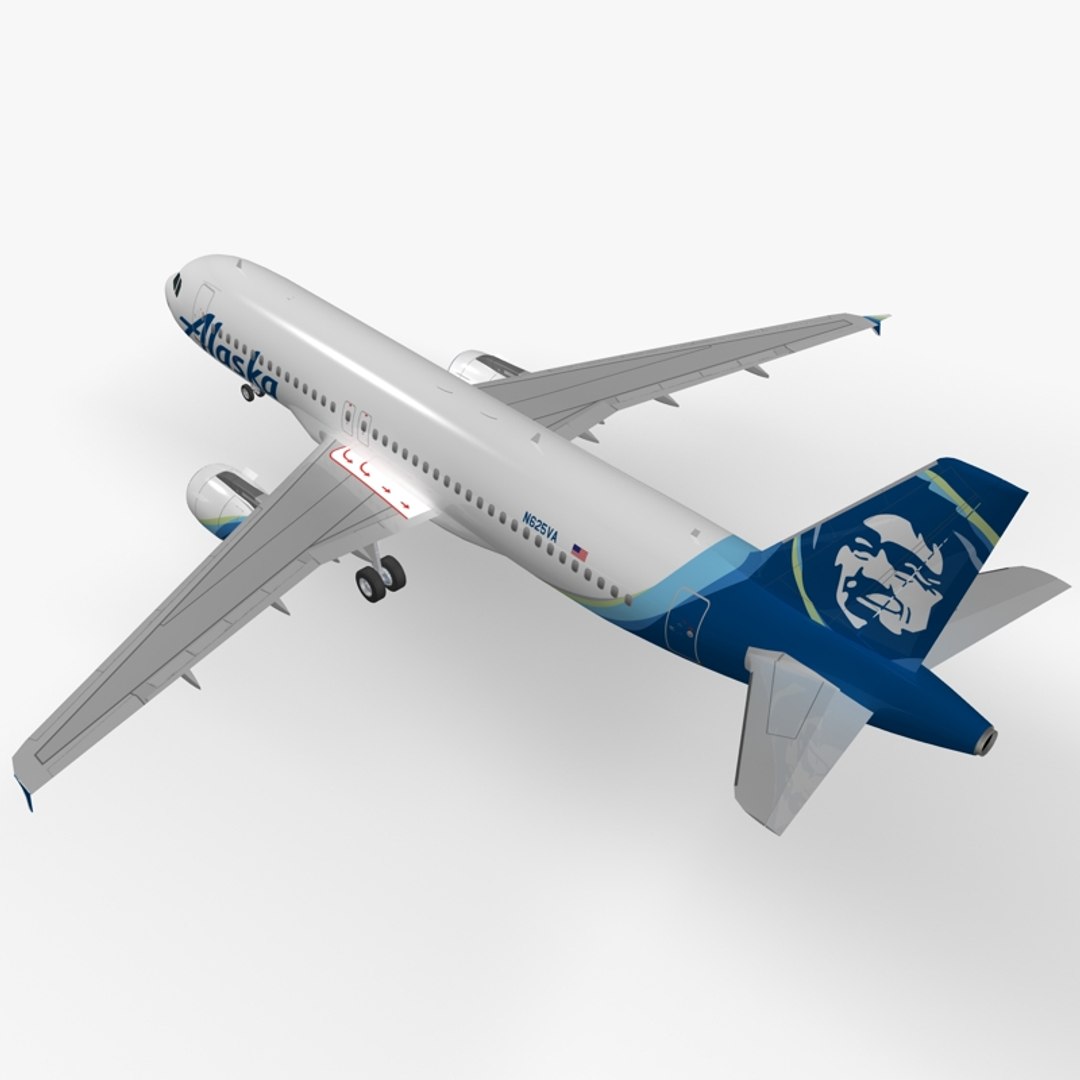 3D Airbus Alaska Airlines - TurboSquid 1352702