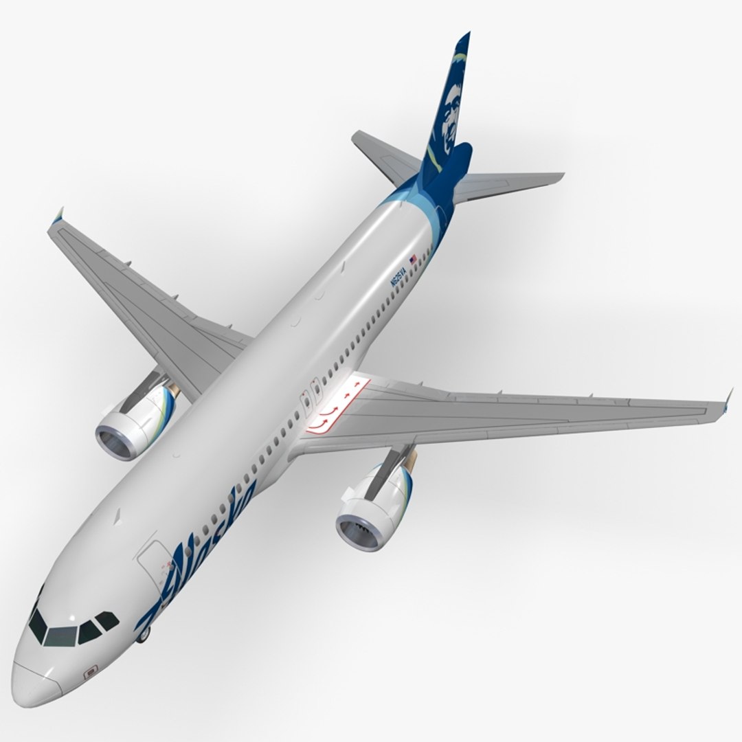 3D Airbus Alaska Airlines - TurboSquid 1352702