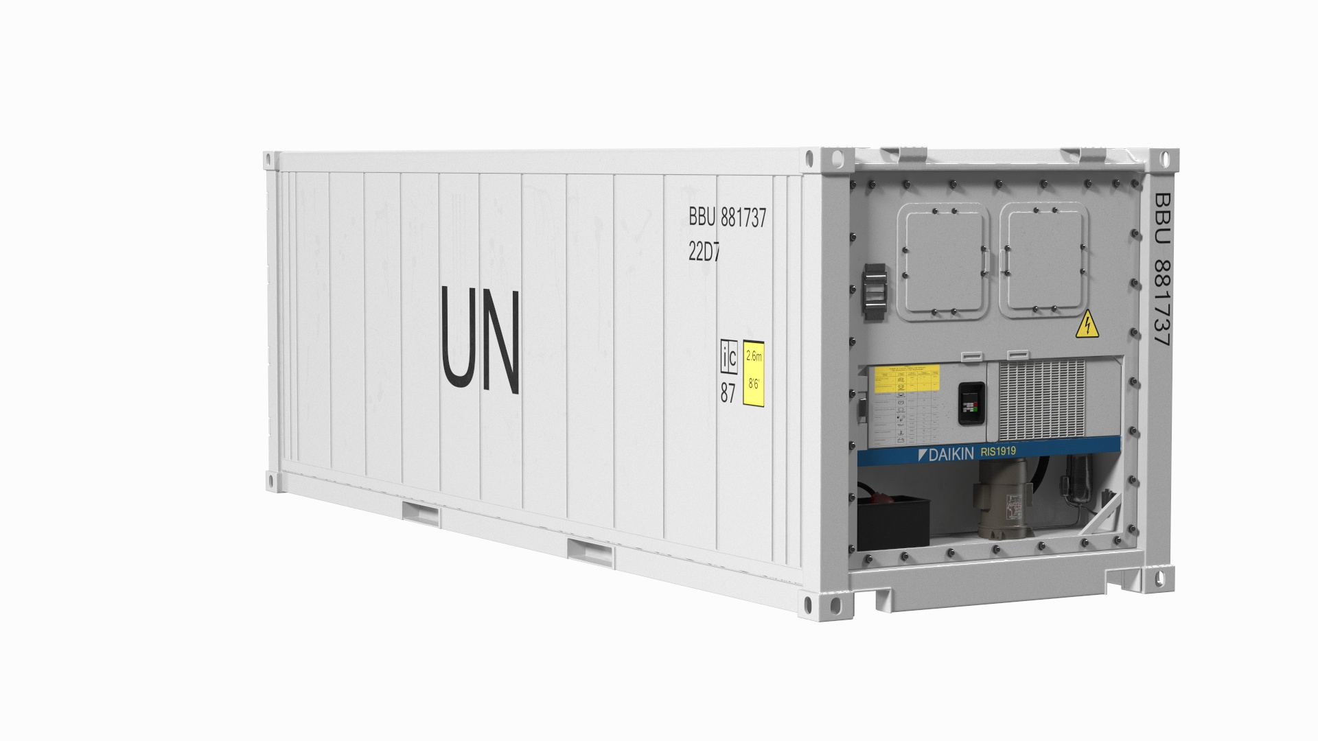 Refrigerated Sea Container 3D model - TurboSquid 2178962