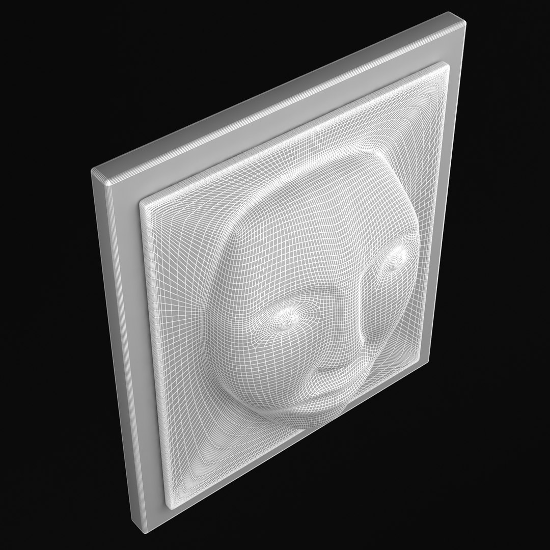 Face Wall Plaque 3d Obj