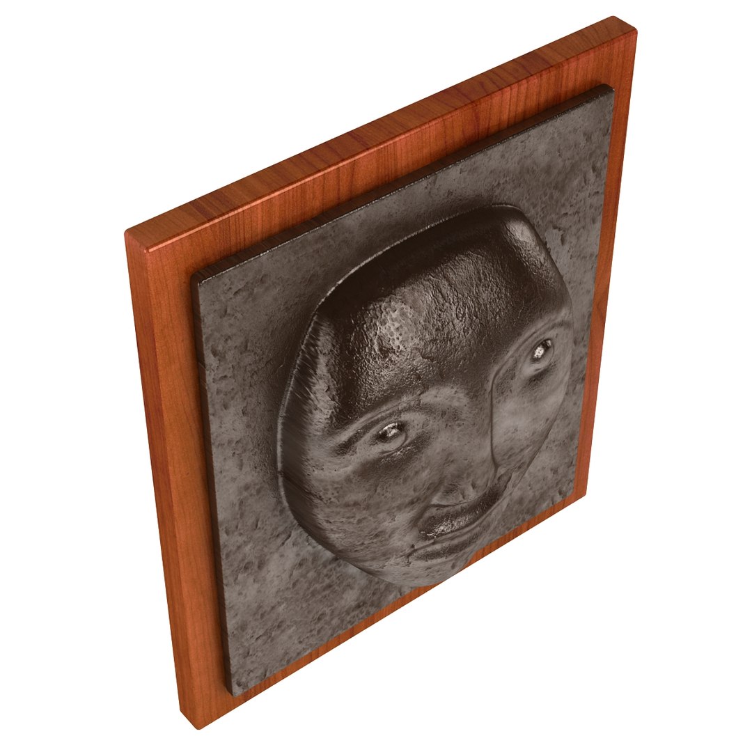 Face Wall Plaque 3d Obj
