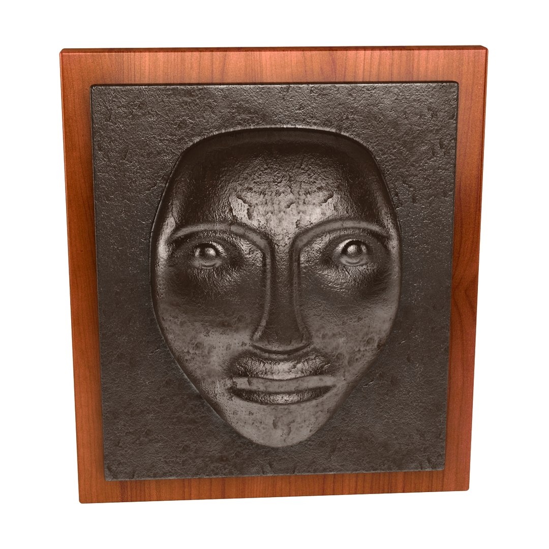 Face Wall Plaque 3d Obj