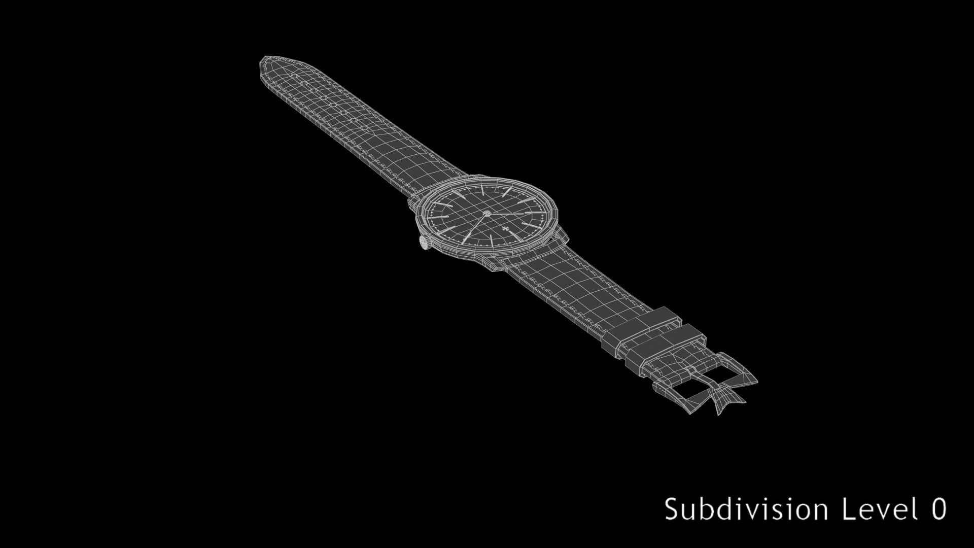 Luxury Watch Silver Black 3D Model - TurboSquid 1703139