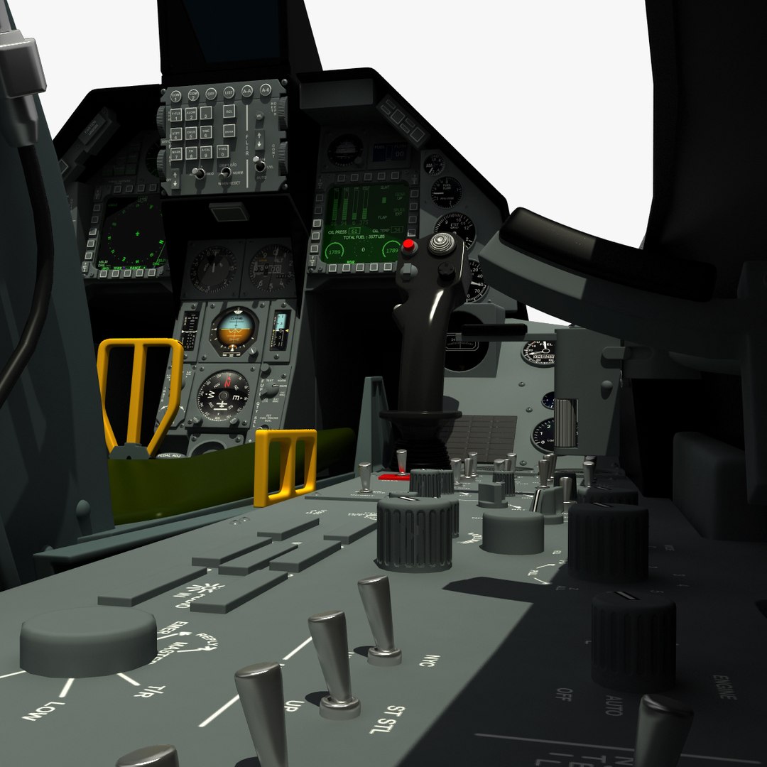 c4d f-16 cockpit