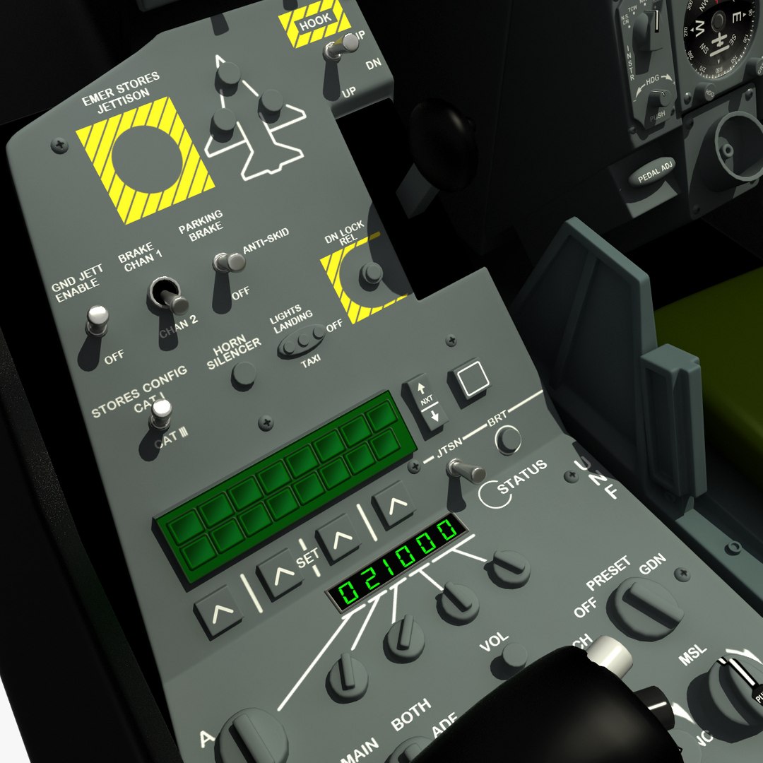 c4d f-16 cockpit