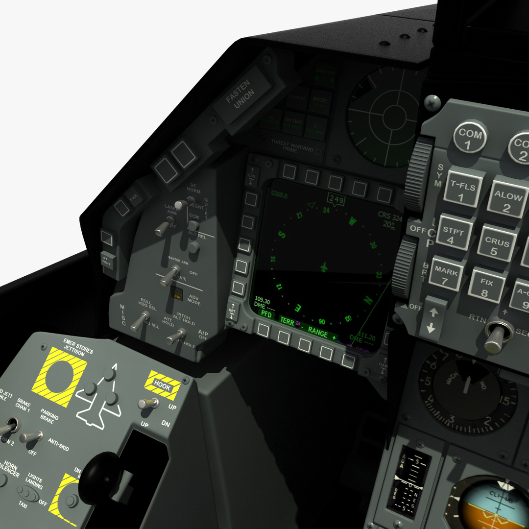 c4d f-16 cockpit