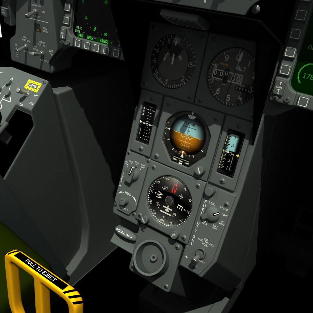 c4d f-16 cockpit