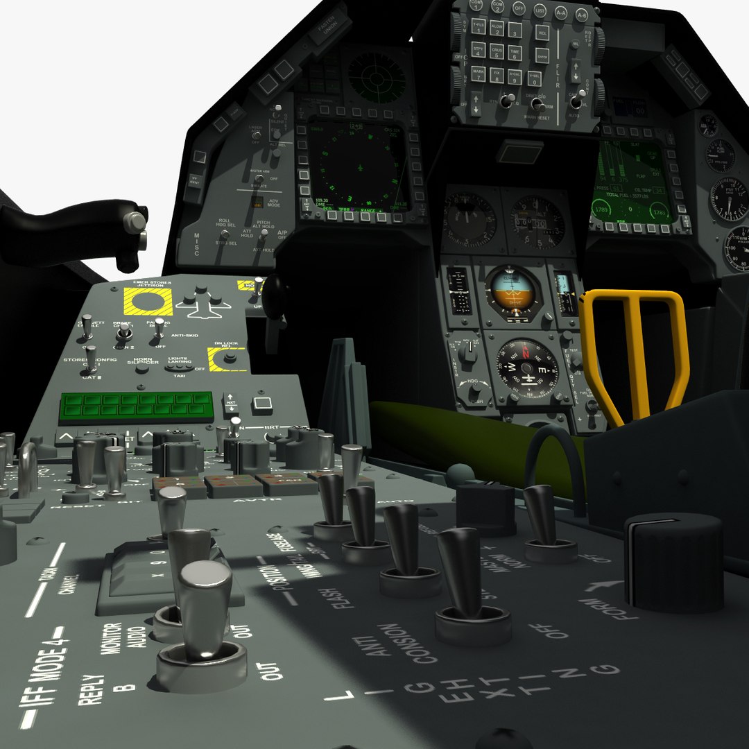 c4d f-16 cockpit