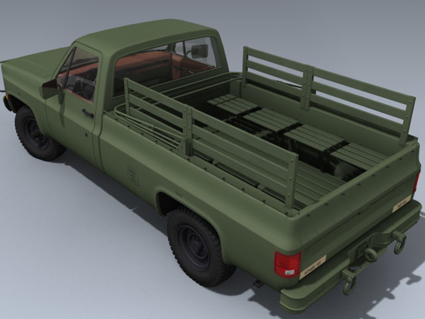 Army M1008 3d Model