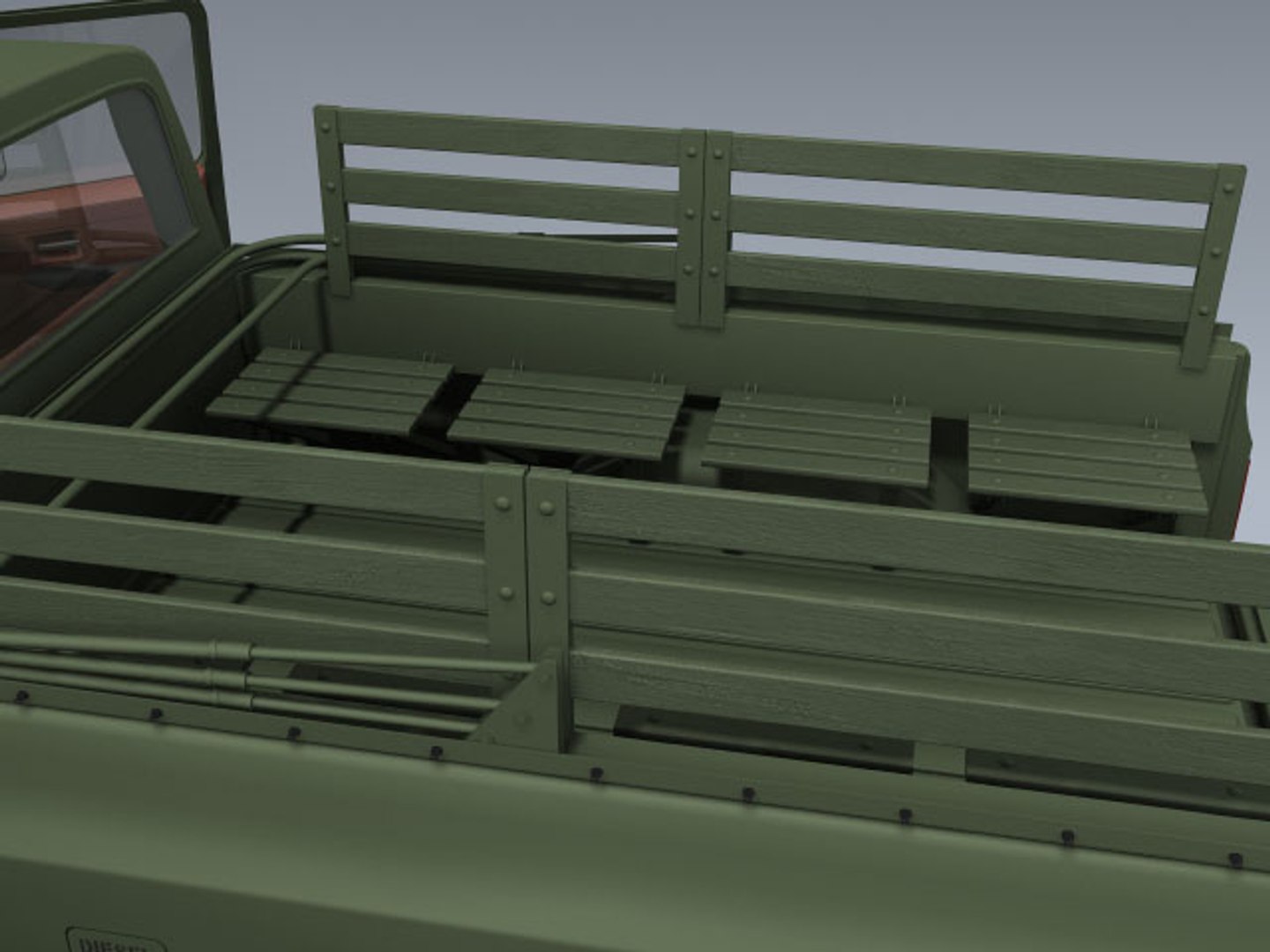 Army M1008 3d Model