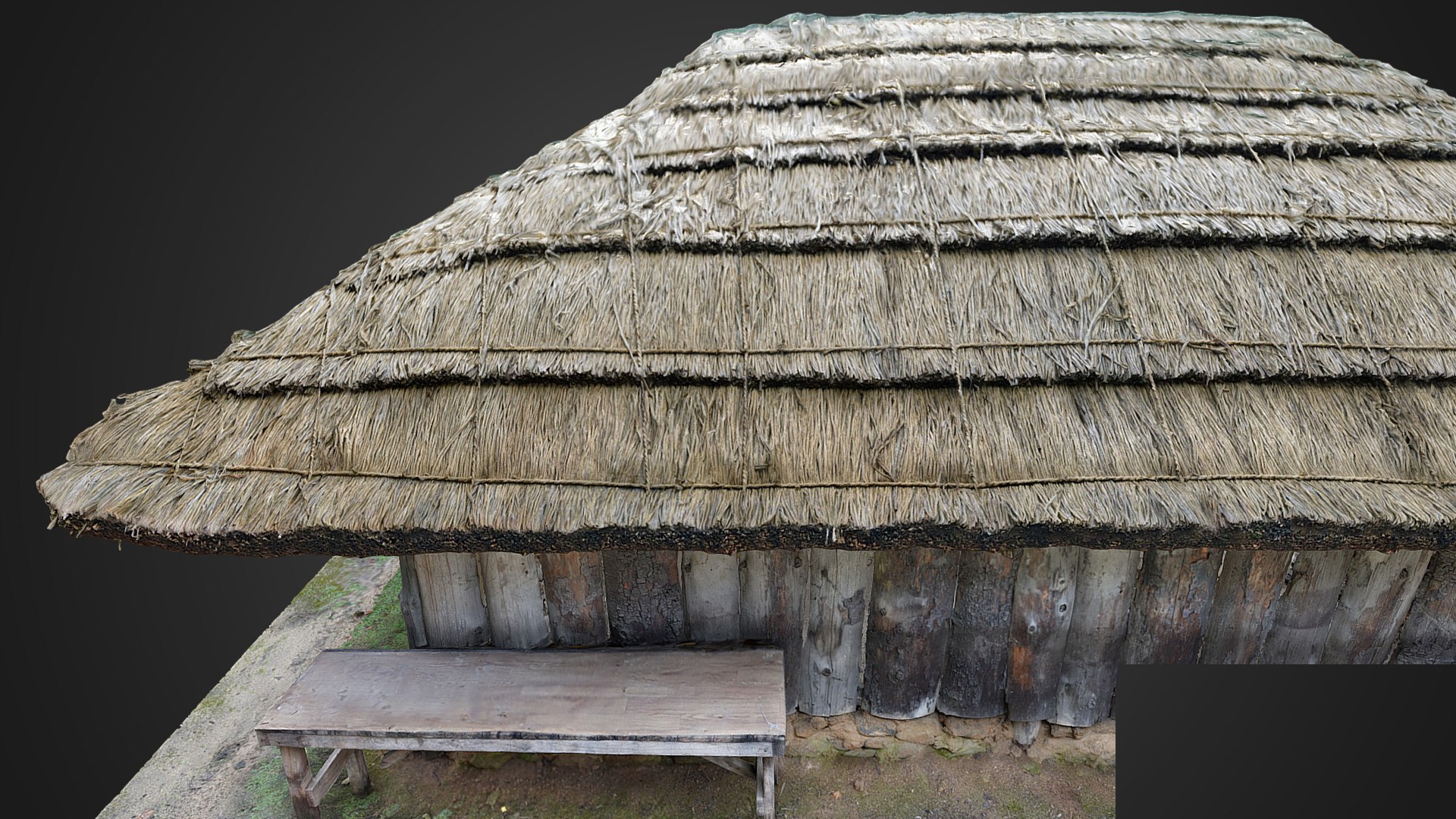 3D Model Thatched Roof House - TurboSquid 2020621