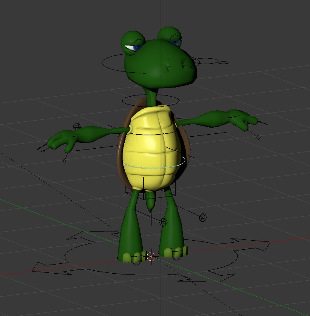 3D Cartoon Tortoise Model - TurboSquid 1325312