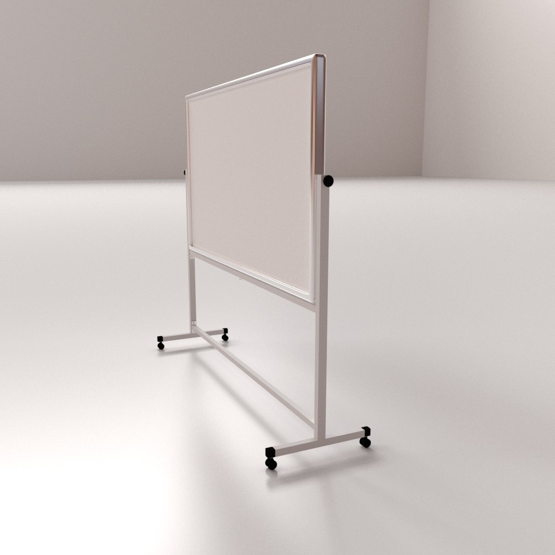 3D Model Whiteboard Stand - TurboSquid 1159212