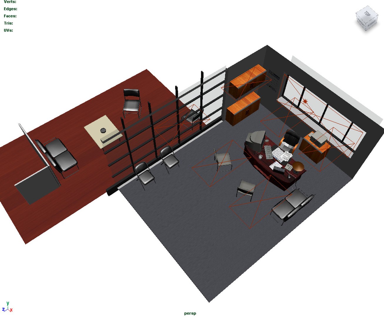 office filler objects chair 3d model