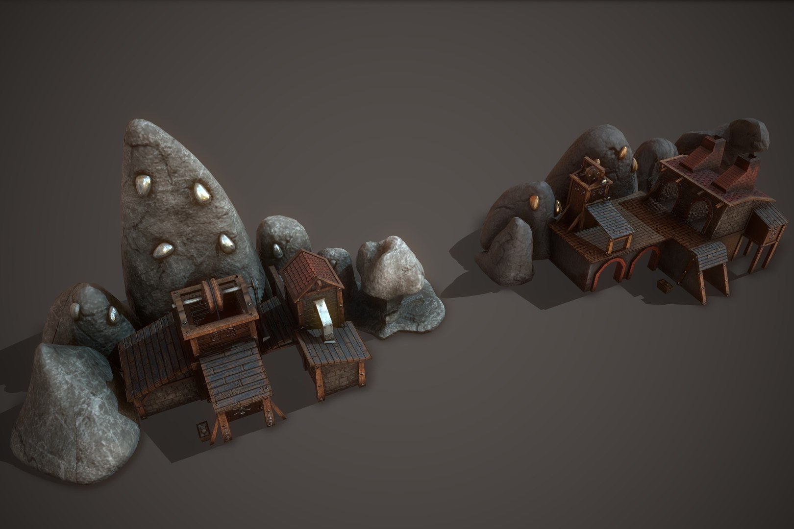 3D Ancient Mines Model - TurboSquid 1650599