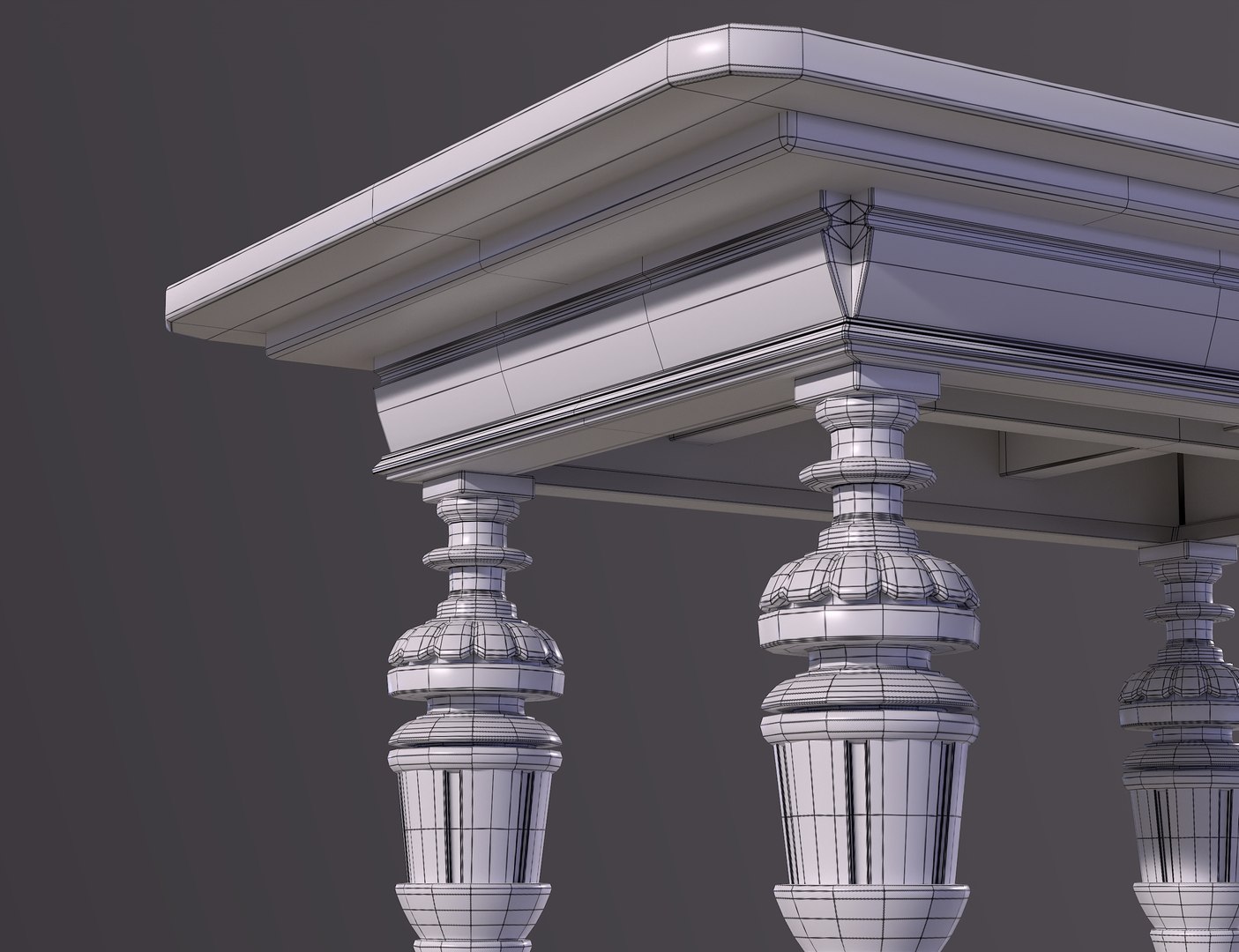 Old Antique Table 3D Model - TurboSquid 2002923