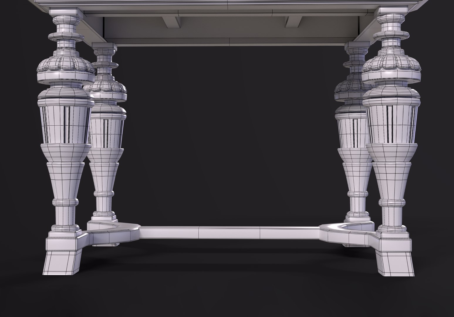 Old Antique Table 3D Model - TurboSquid 2002923