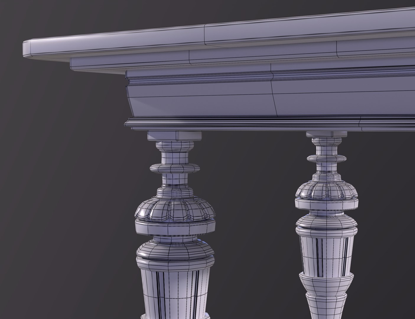 Old Antique Table 3D Model - TurboSquid 2002923