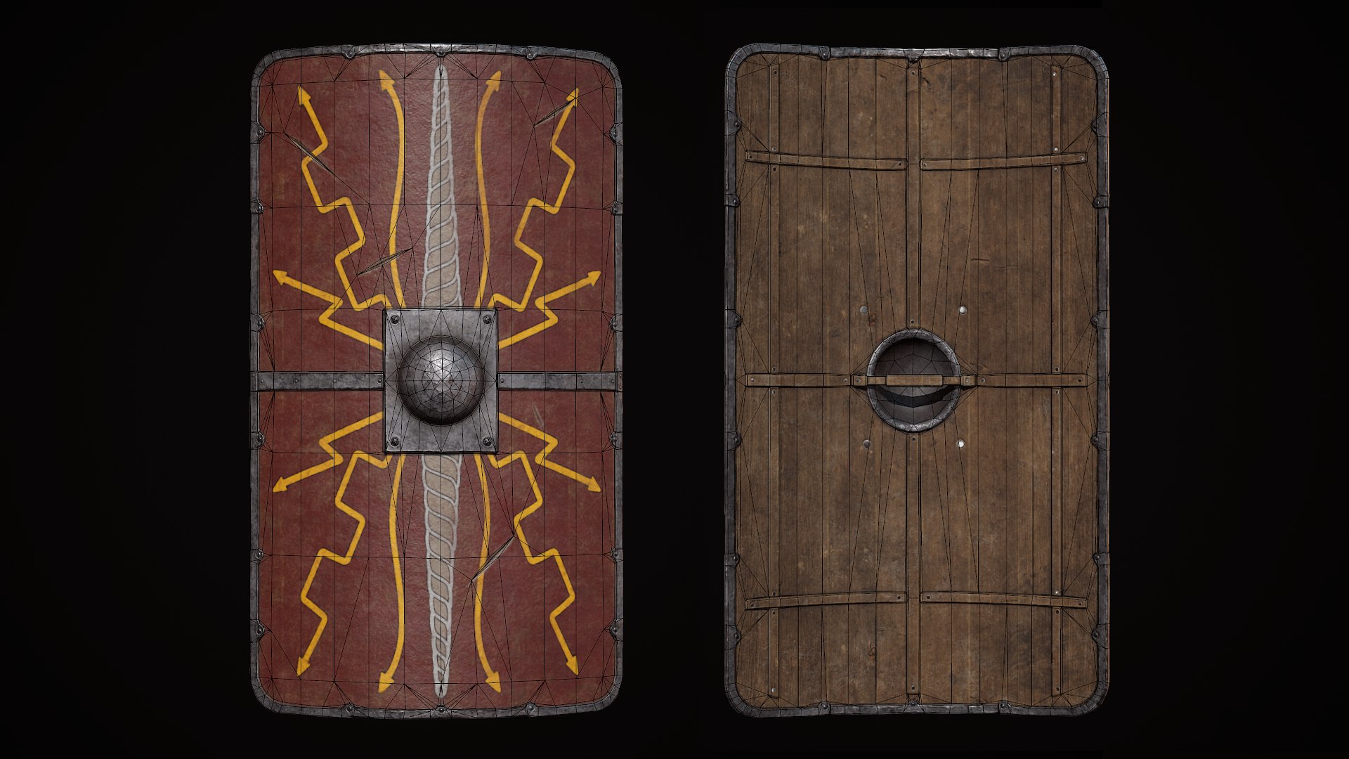 3D Model Roman Shield - Scutum A - TurboSquid 1971657