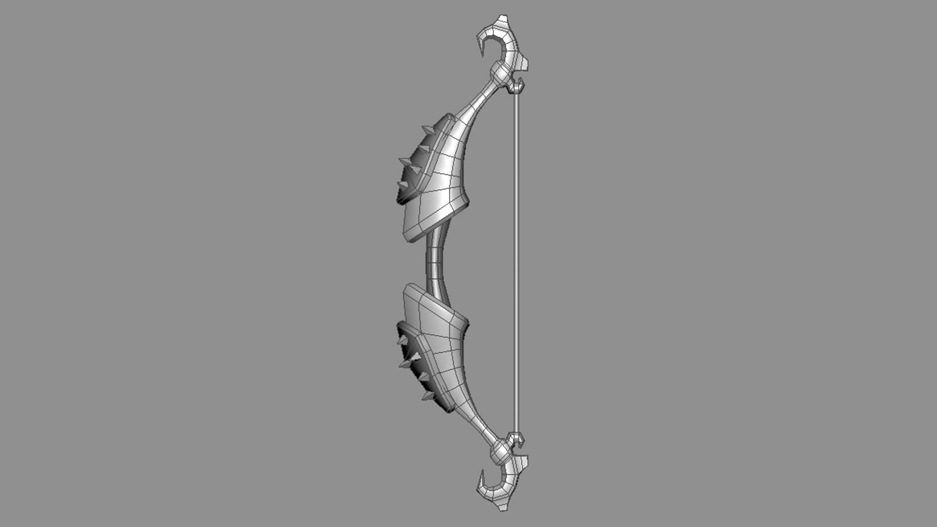 3D Model Game Ready Low Poly Fantasy Battle Bow - TurboSquid 1850718