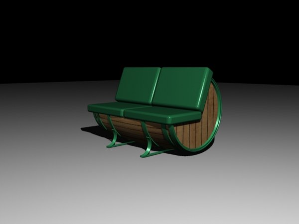 3d bench model