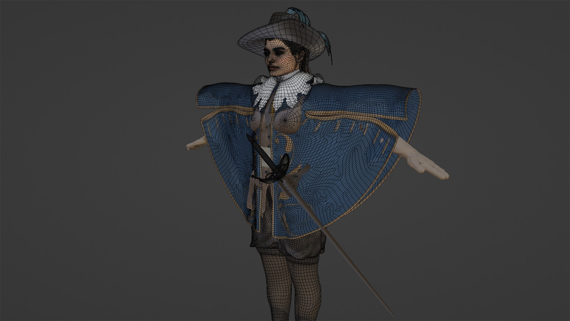 3D model Realistic Rigged Western Warrior Girl Character 3D Model ...