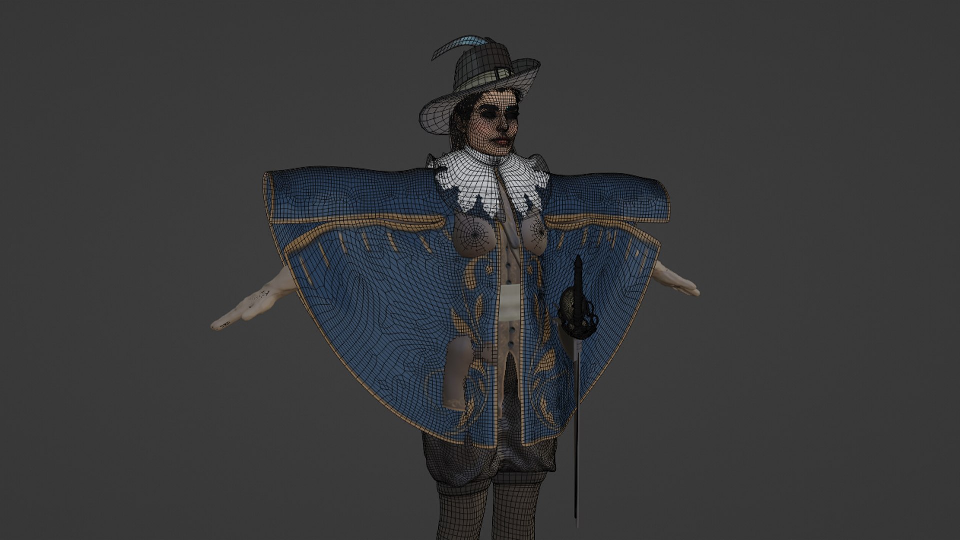 3D model Realistic Rigged Western Warrior Girl Character 3D Model ...