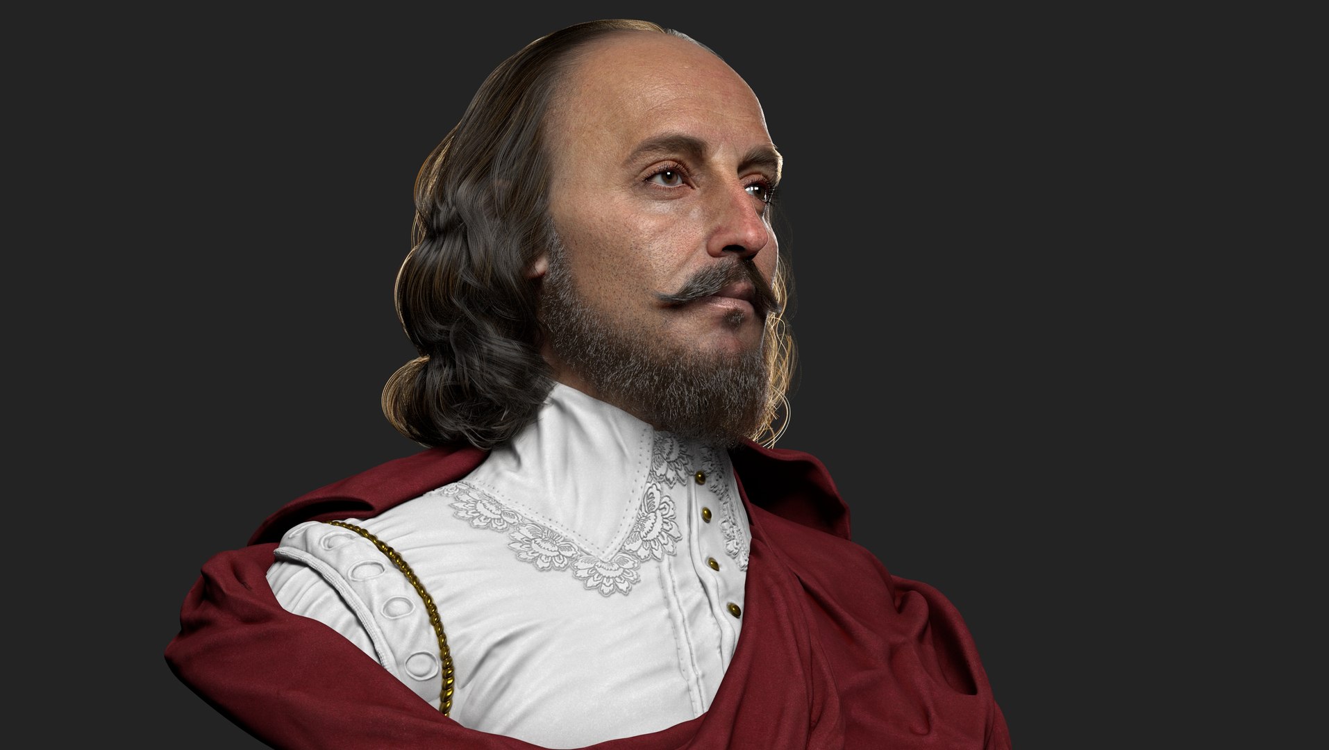 Shakespeare Bust 3D Model - TurboSquid 2219707