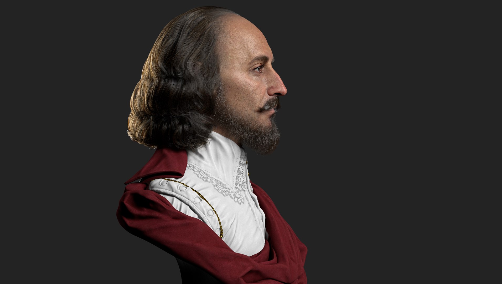 Shakespeare Bust 3D Model - TurboSquid 2219707