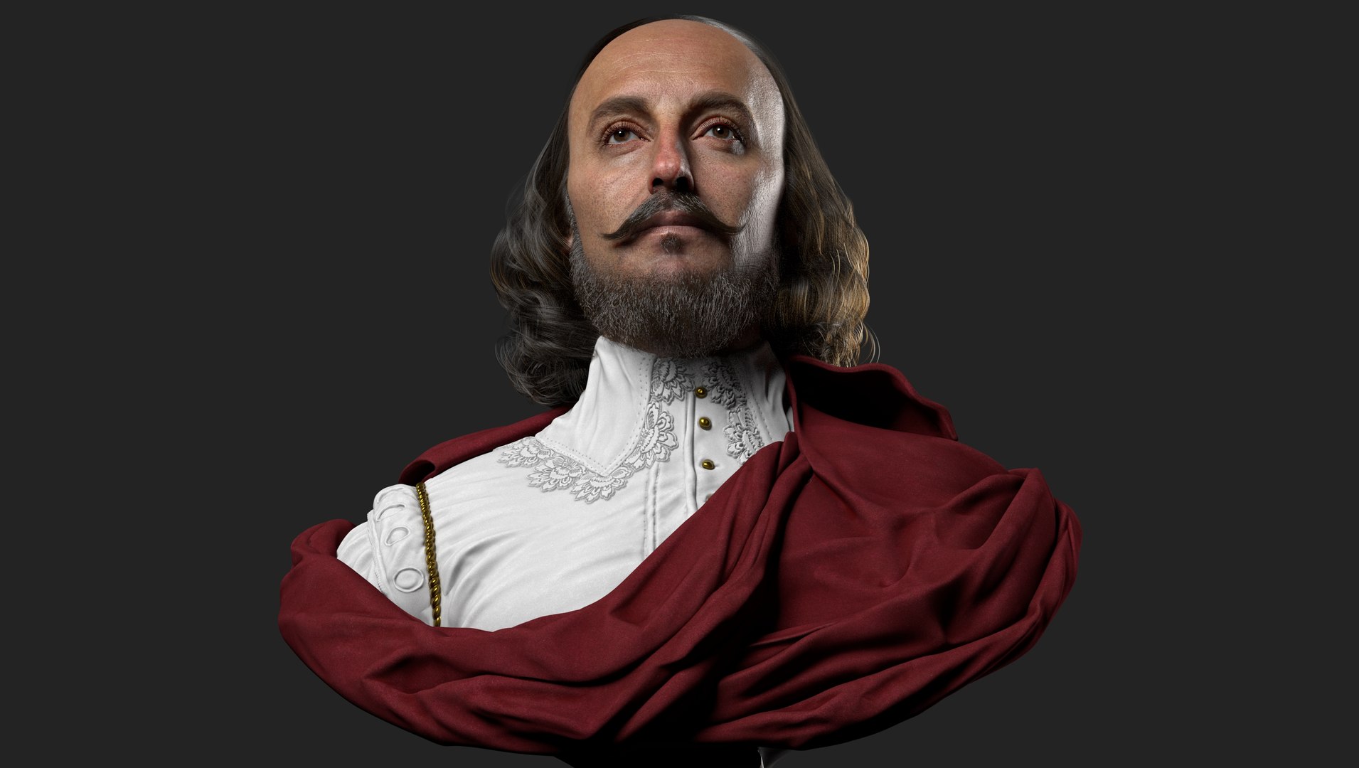 Shakespeare Bust 3D Model - TurboSquid 2219707