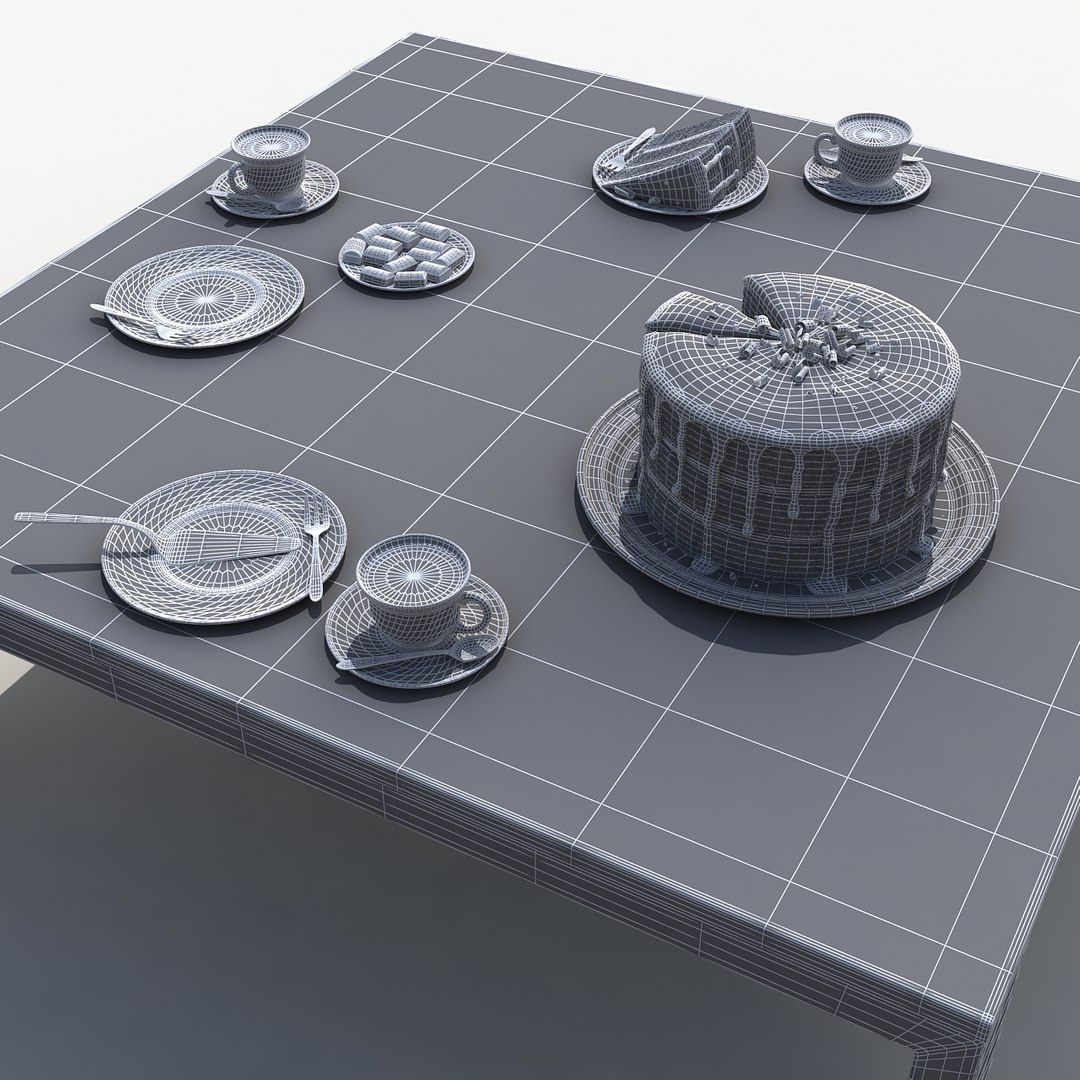 3d Model Set Coffee Table