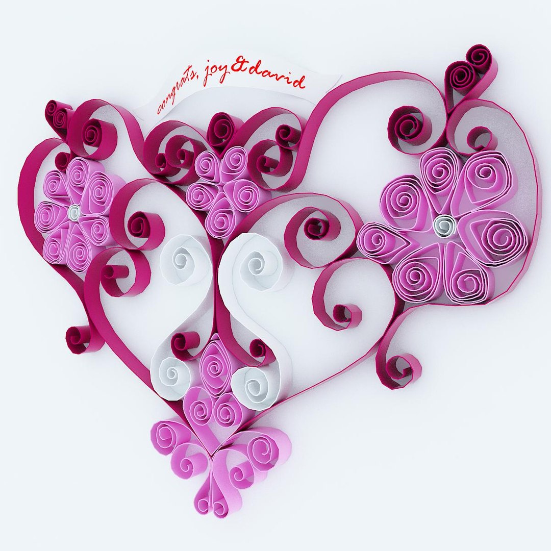 3d model quilling joy david