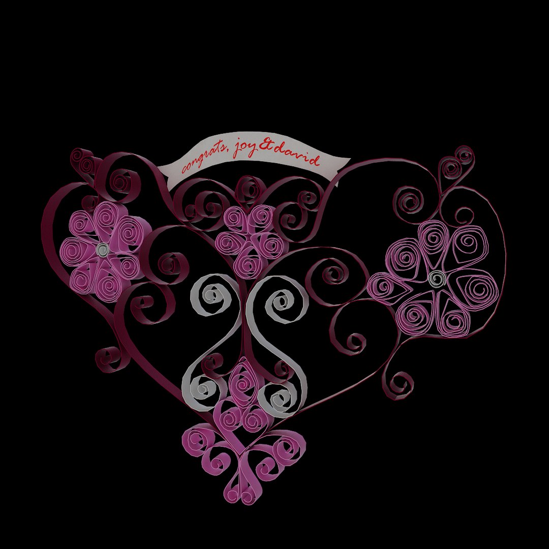 3d model quilling joy david