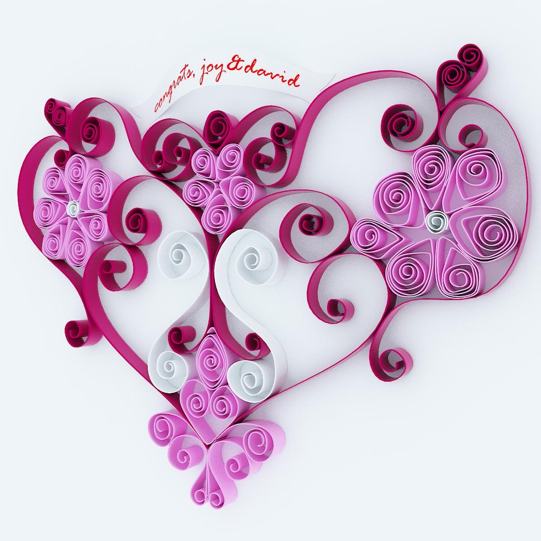 3d model quilling joy david
