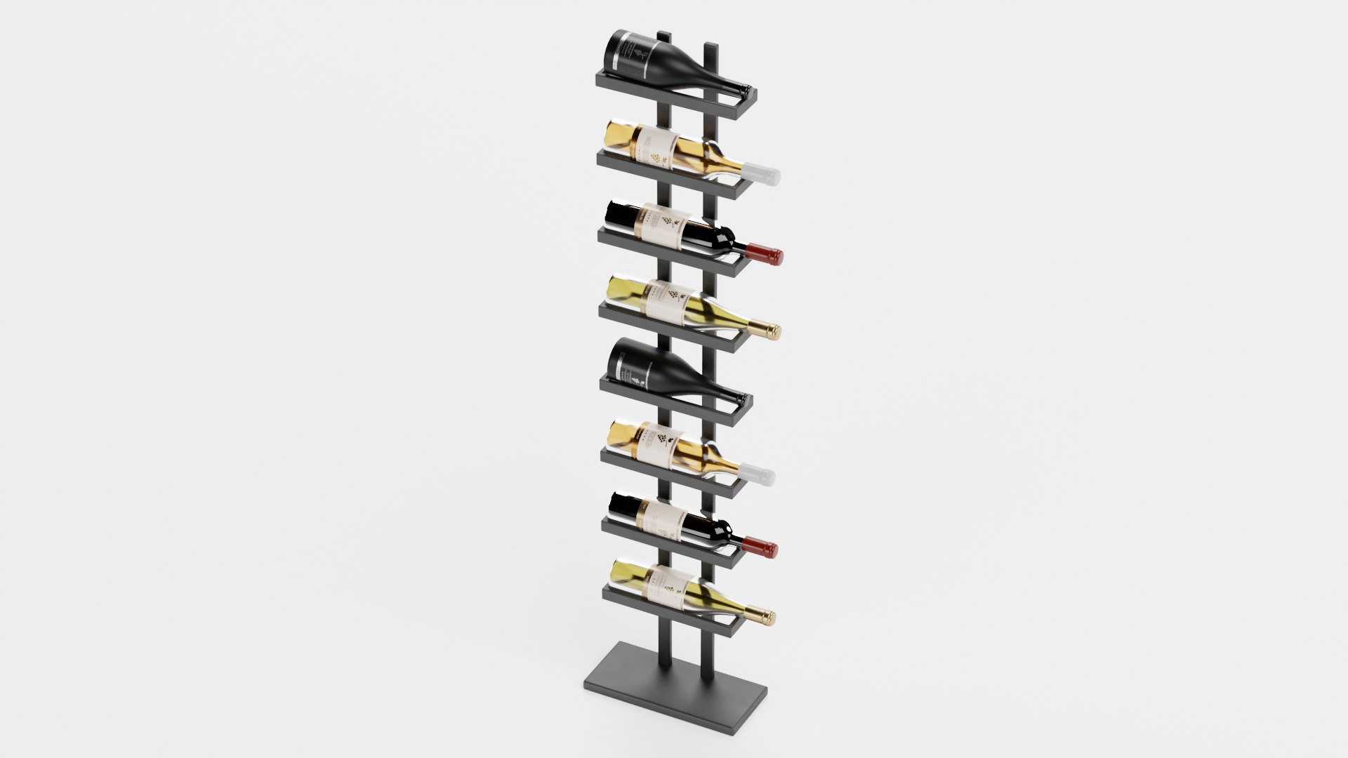 3D Wines On Rack 03 - TurboSquid 2012402