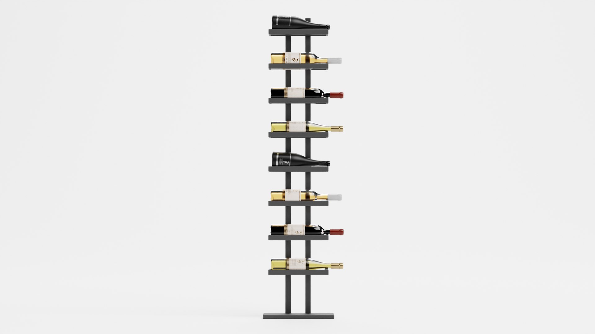 3D Wines On Rack 03 - TurboSquid 2012402