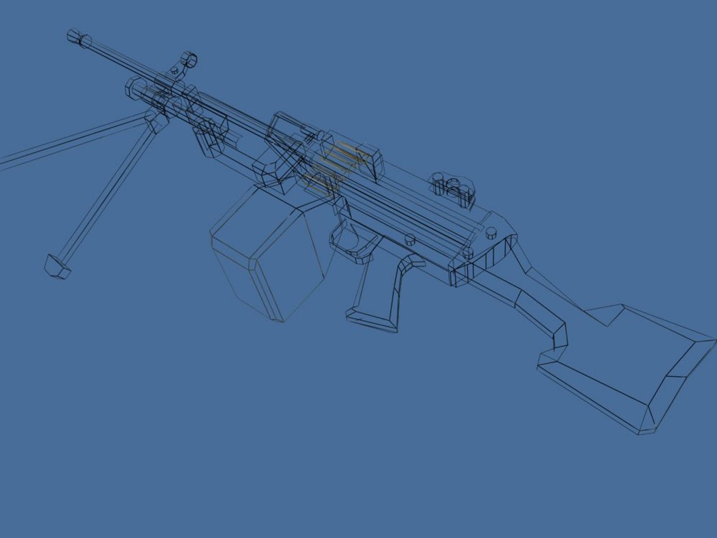 3d Machinegun M249