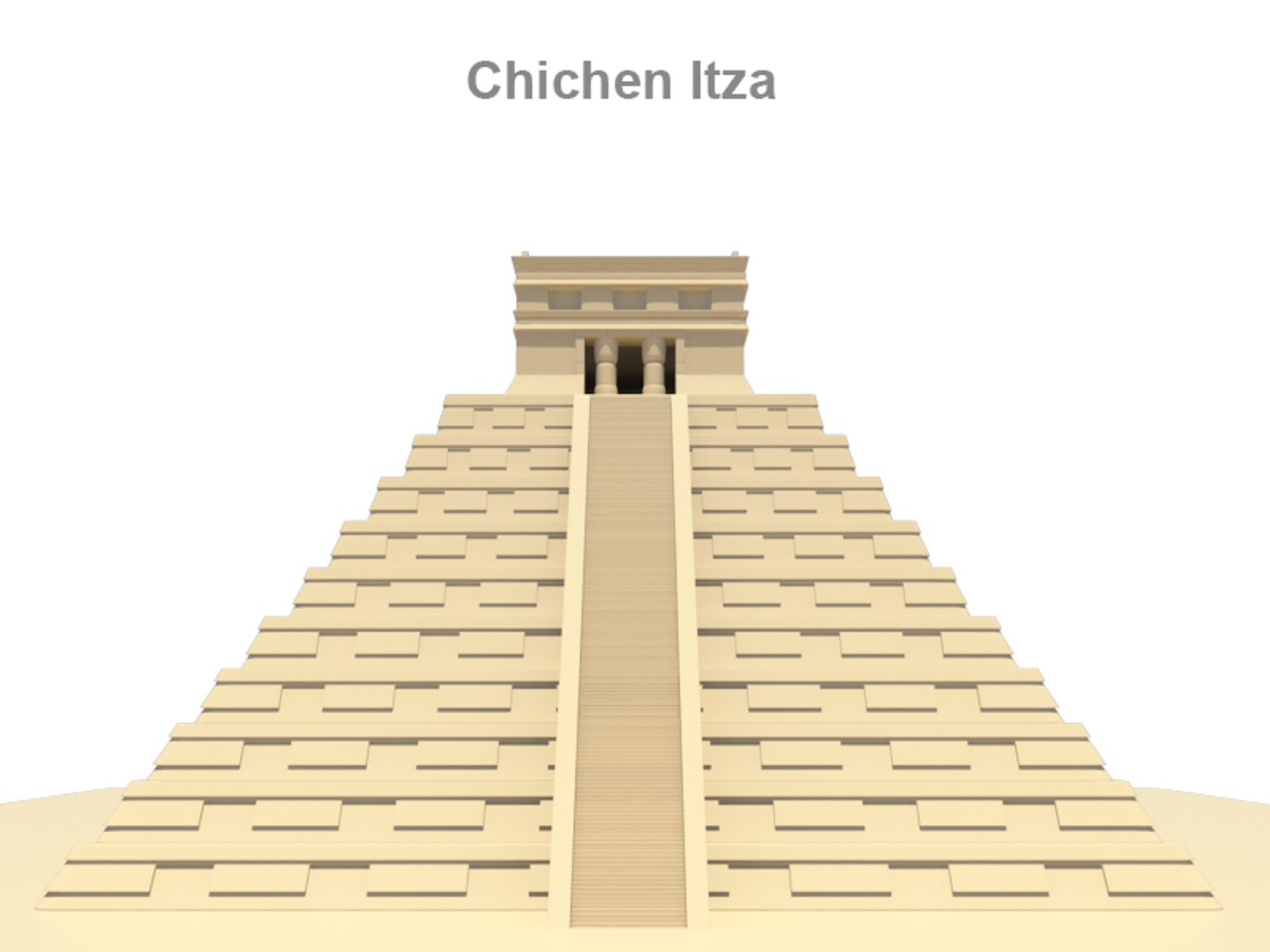 chichen itza 3d model