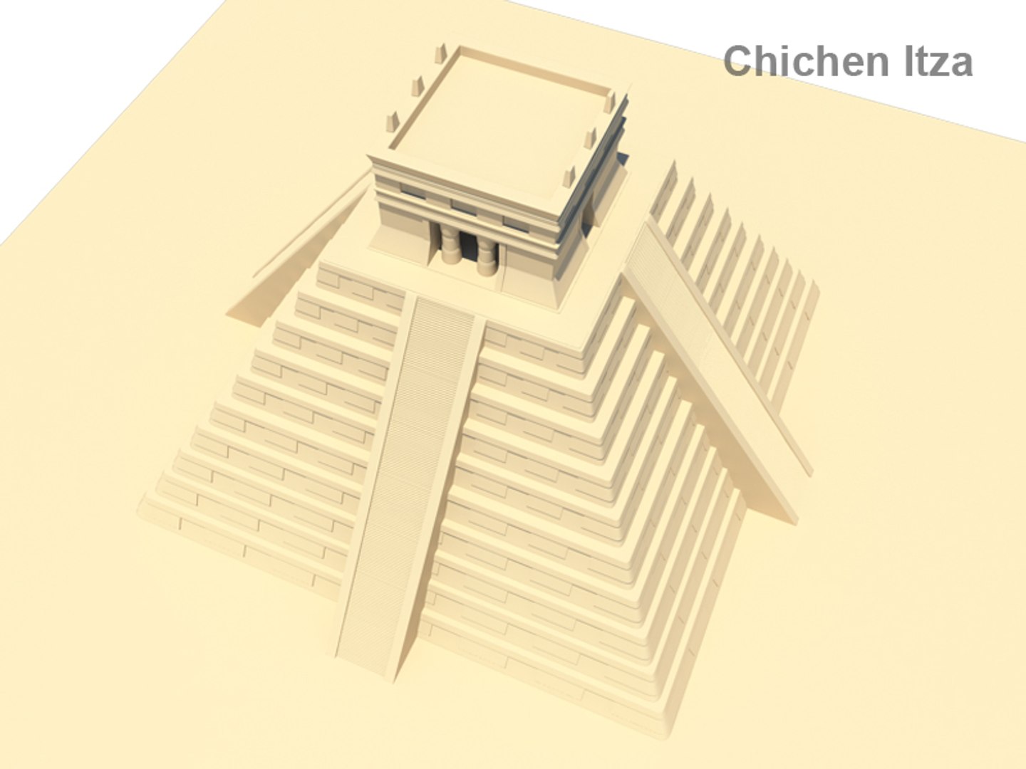 chichen itza 3d model