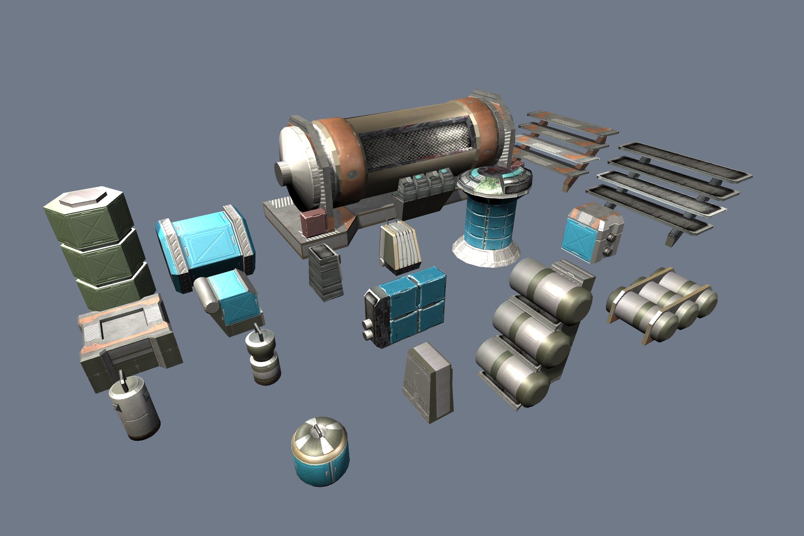 Sci-fi Objects Pack 1 3D - TurboSquid 1714848