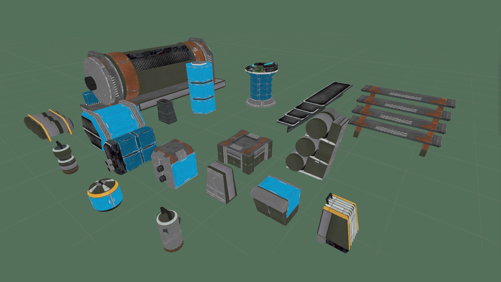 Sci-fi Objects Pack 1 3D - TurboSquid 1714848