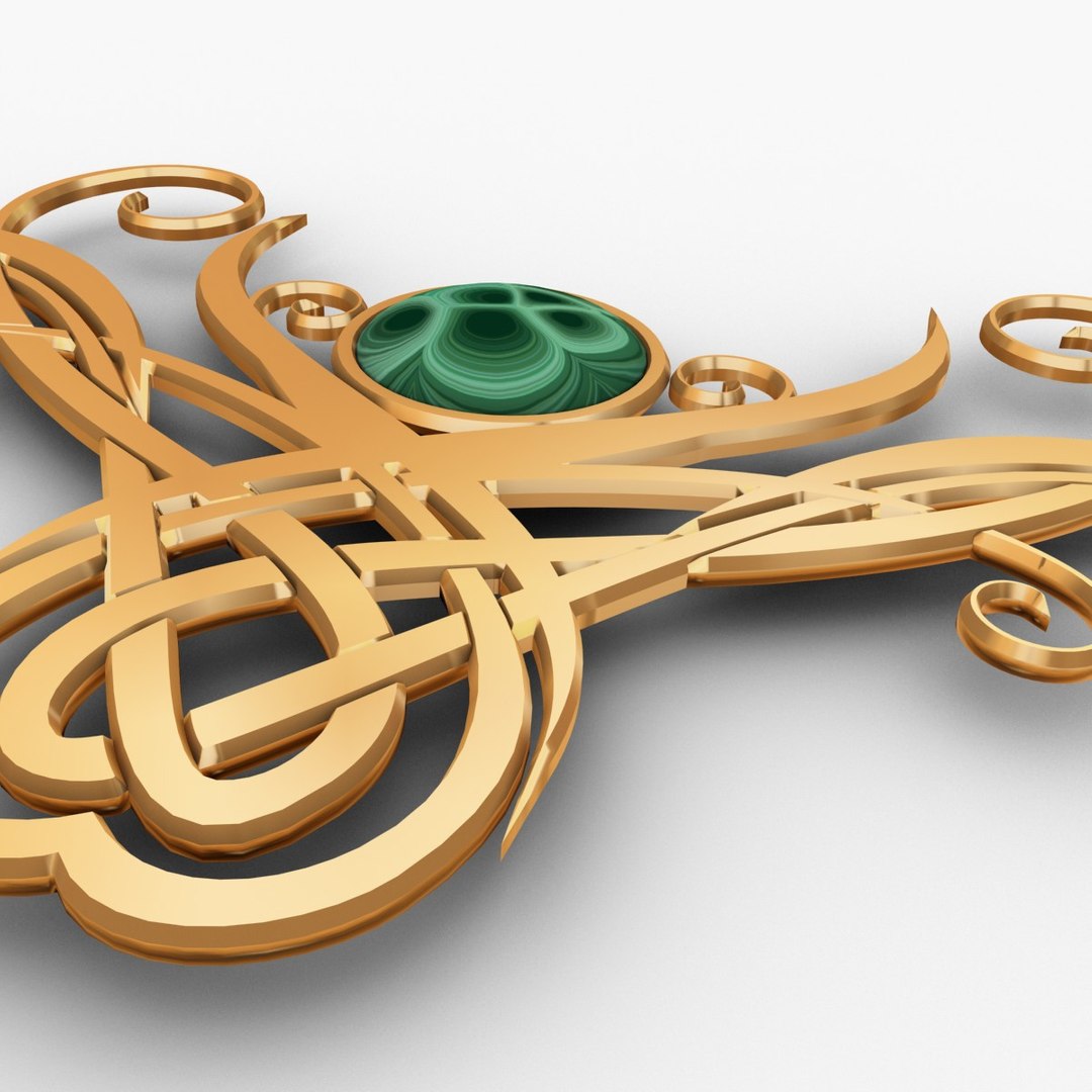 3d Model Of Corner Decorative