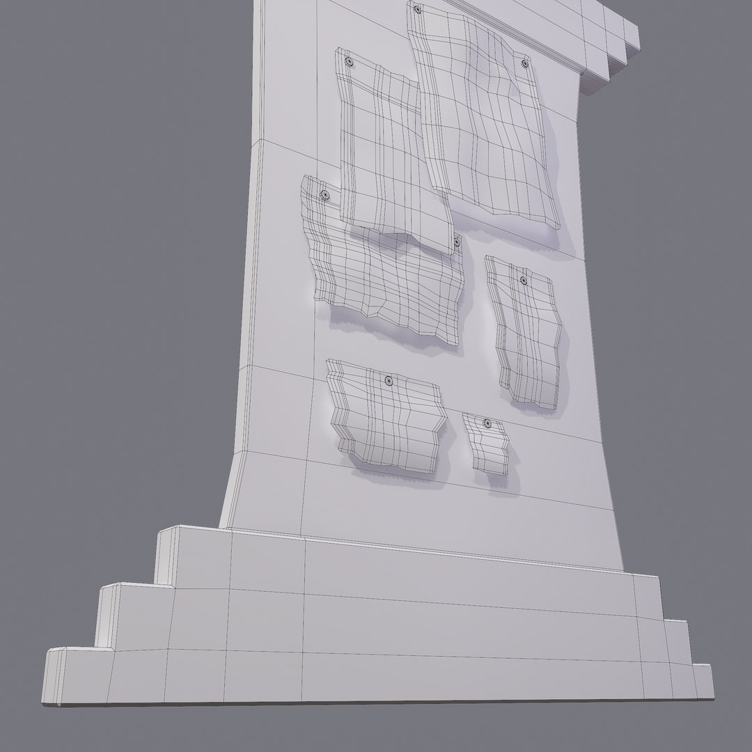 Worn medieval notice board 3D model - TurboSquid 1443368