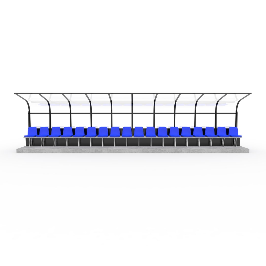 Soccer Bench 02 3D Model - TurboSquid 2363595