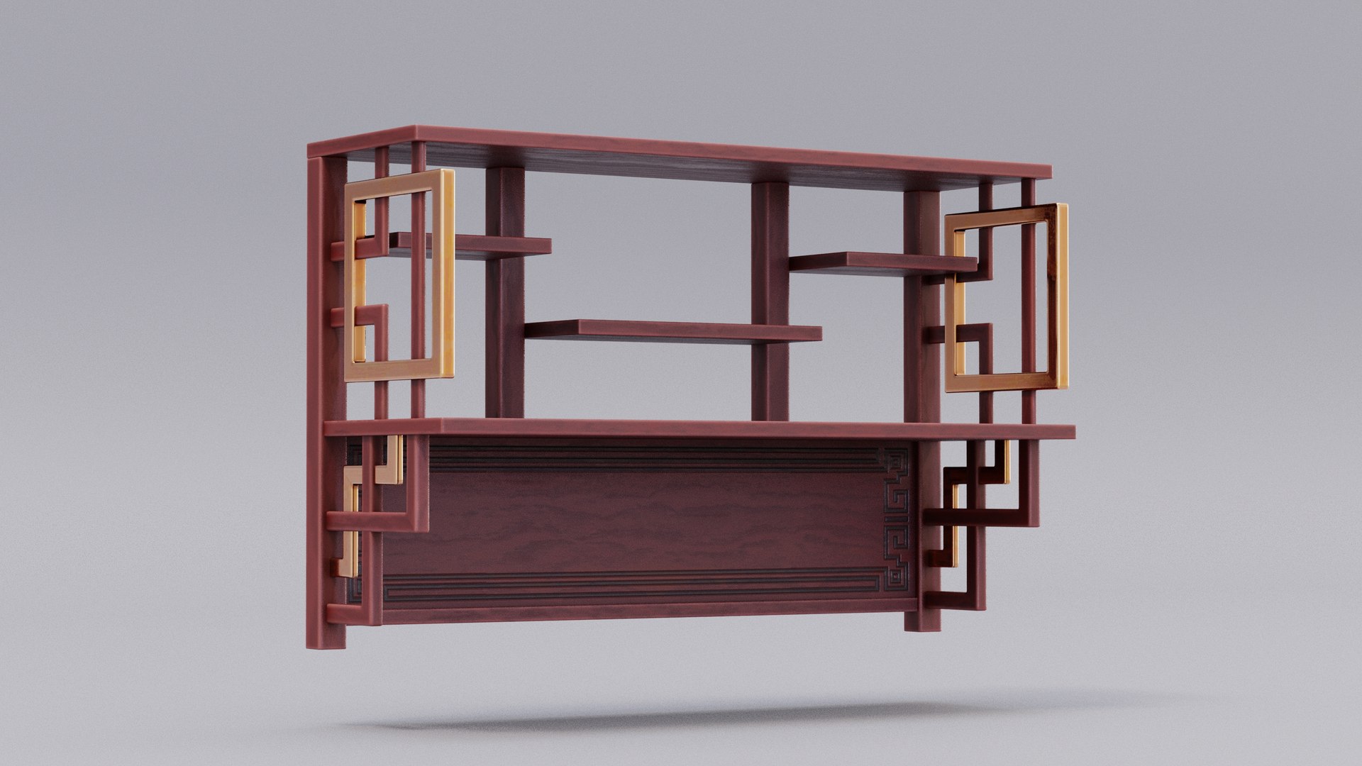 Chinese Trade Furniture Kit - 15 Wall Shelf 3D Model - TurboSquid 2033235