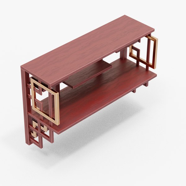 Chinese Trade Furniture Kit - 15 Wall Shelf 3D model - TurboSquid 2033235