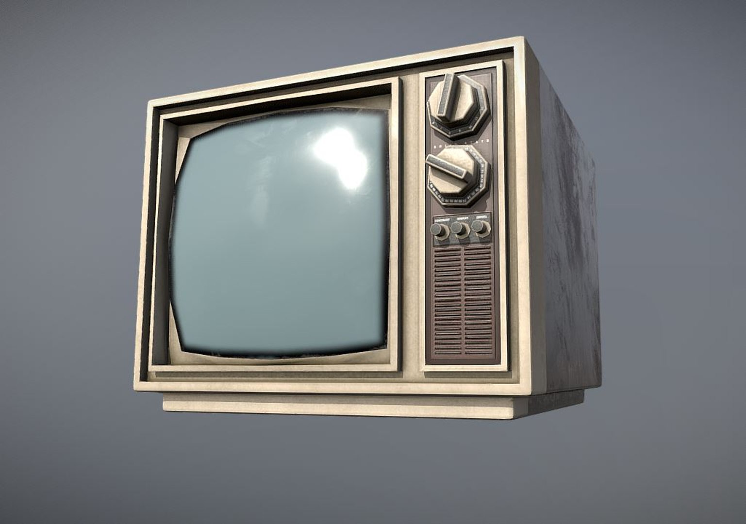 Tv 1970s 3D Model - TurboSquid 1387198