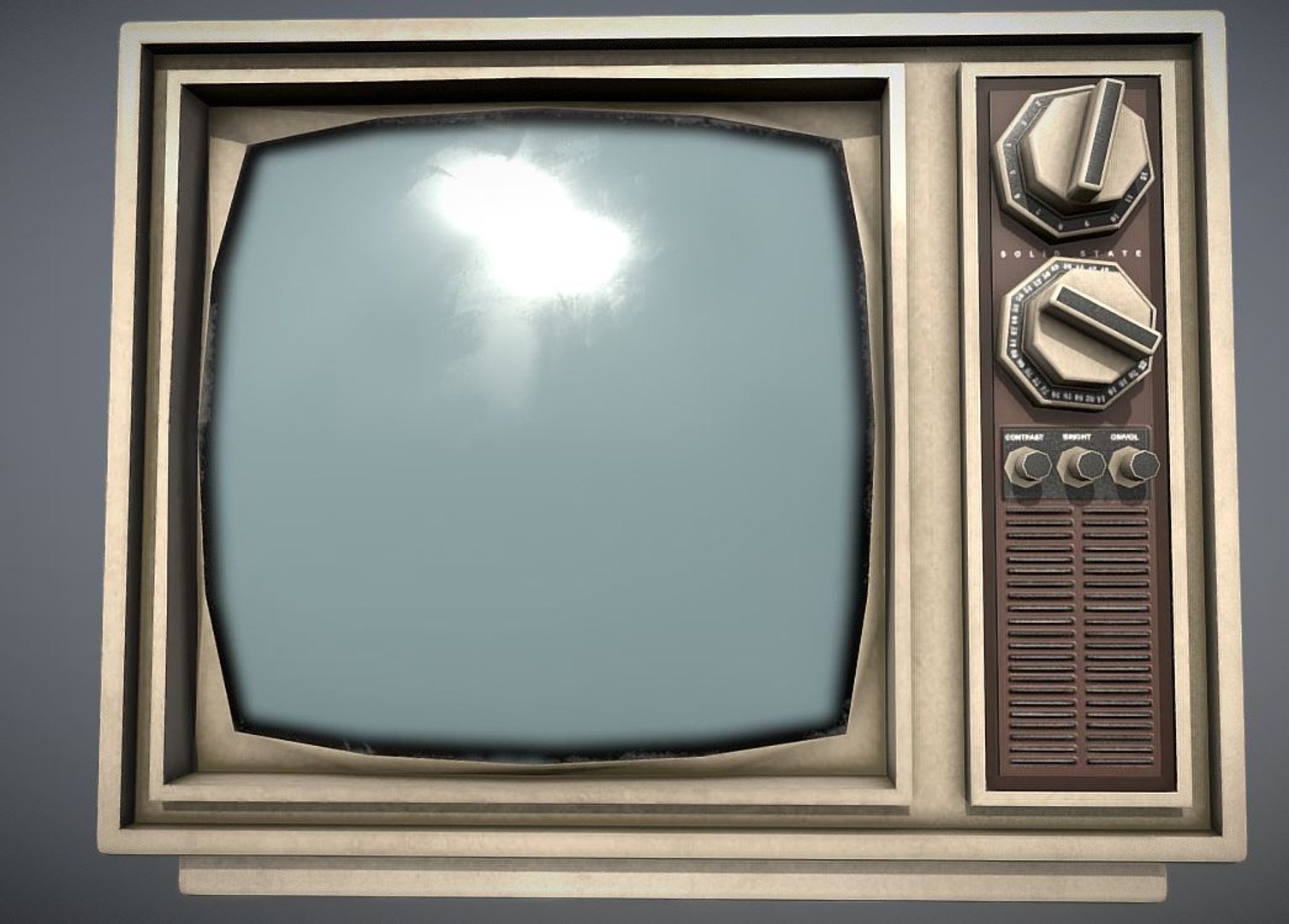 Tv 1970s 3D Model - TurboSquid 1387198